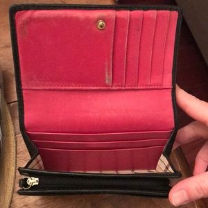 Coach | Bags | Coach Signature Wallet With Leather Flap Black | Poshmark